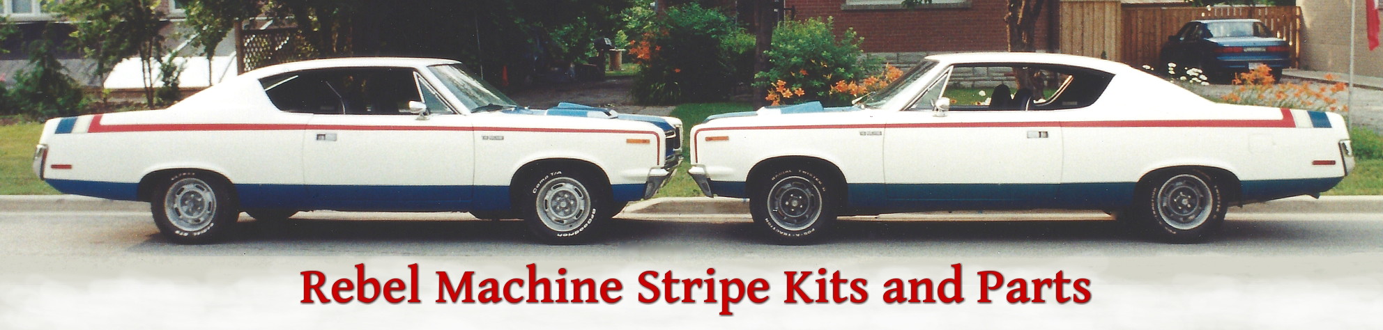 AMC Rebel MACHINE Stripes and Reproduction AMC Body Panels